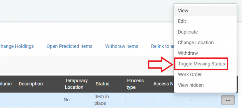Missing Status - Alma Fulfillment - Research Guides at Heartland ...